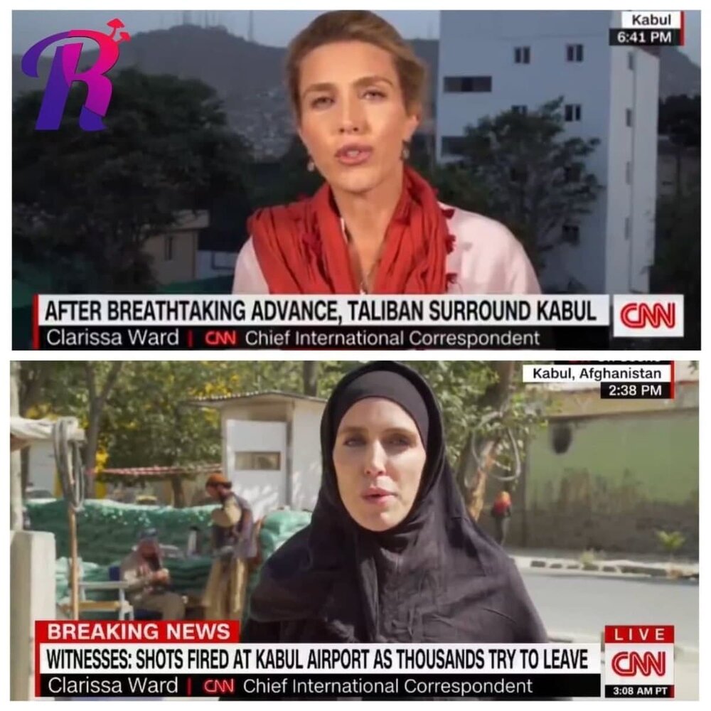 گزارشگر زن Cnn در افغانستان قبل و بعد ازحضور طالبان تابناک Tabnak